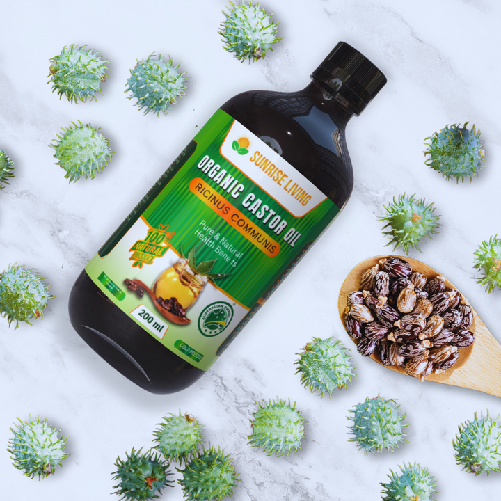 Castor Oil, Cold Pressed, (100% Pure & Organic) – Sunrise Living Australia