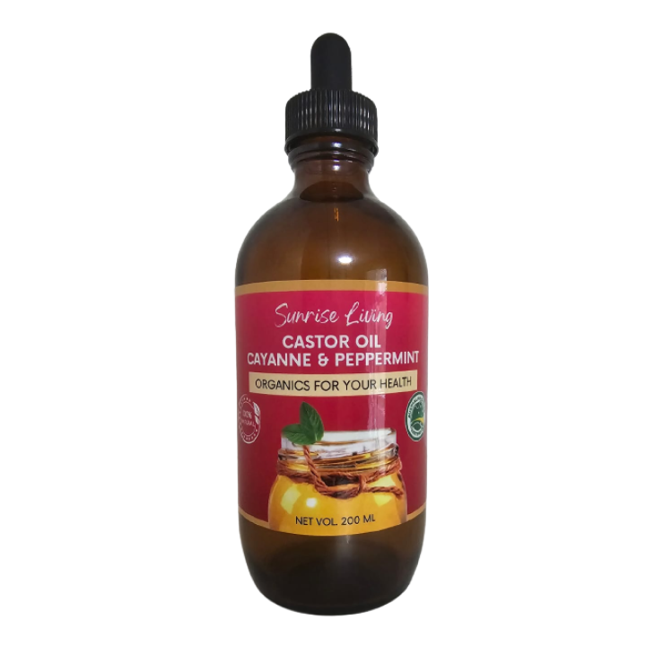 CASTOR OIL, CAYENNE AND PEPPERMINT 100% PURE & ORGANIC – Sunrise Living ...